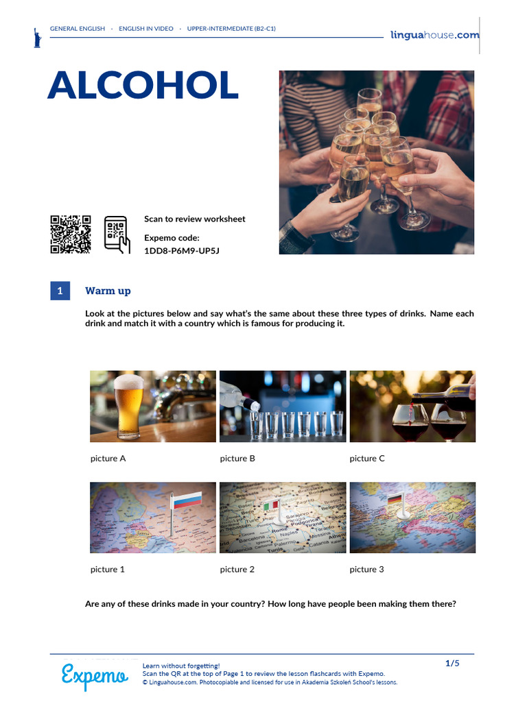 Alcohol American English Teacher | PDF | Ethanol | Drink