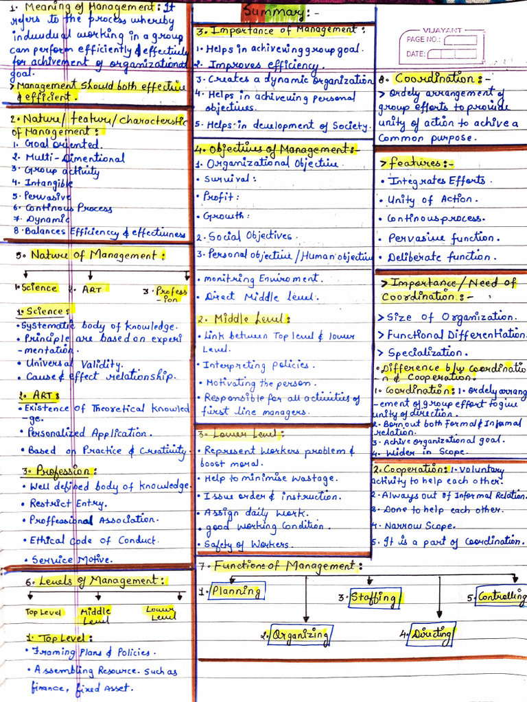 Handwritten Notes XII BST | PDF