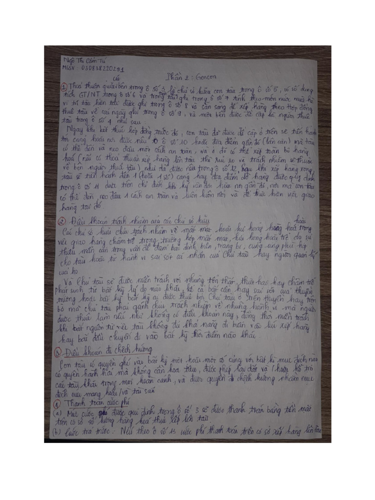 D03 - Ngo 91 - Bai Tap Dich Part 2 Gencon | PDF