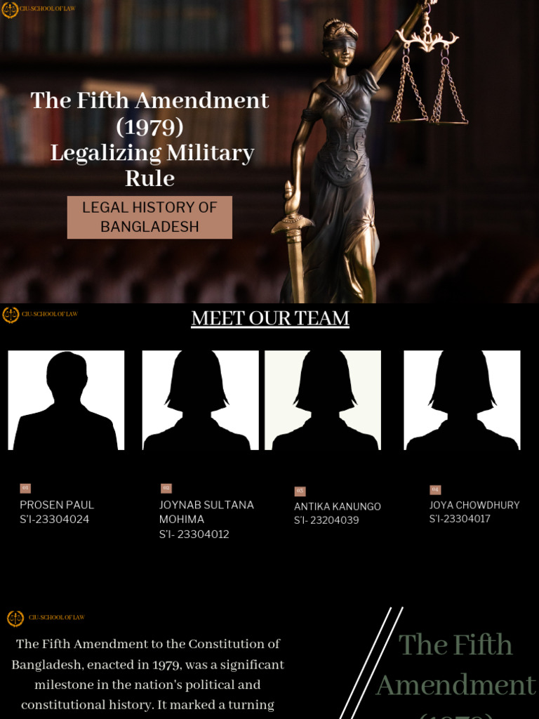 5th Amendments of Legalizing Military Rule (Final) | PDF ...