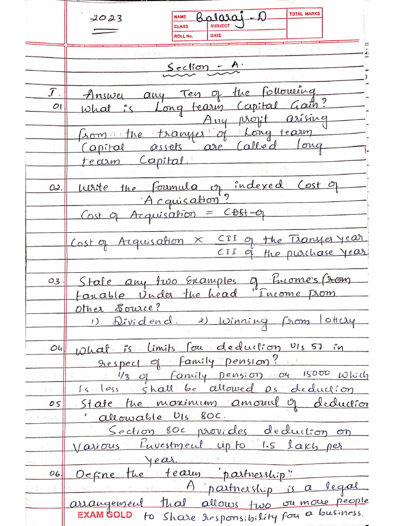 Income Tax 2 | PDF
