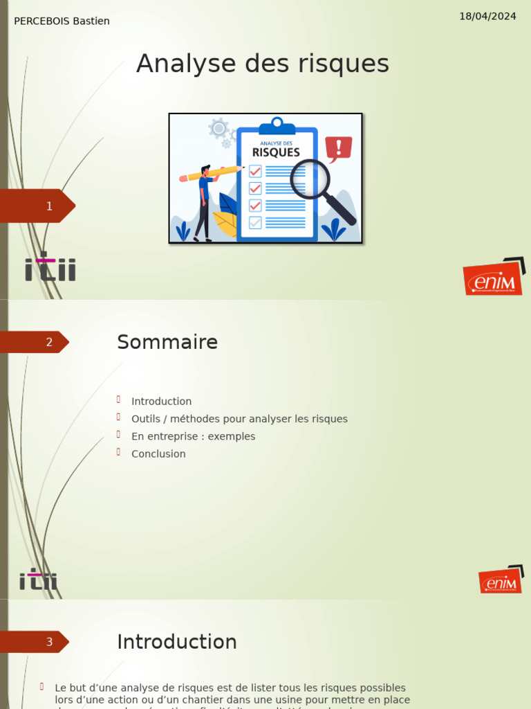 Analyse Des Risques | PDF | Risque | Gestion des risques