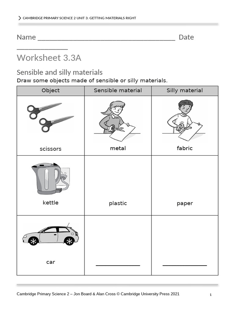 Grade 2 Science Worksheets Pdf