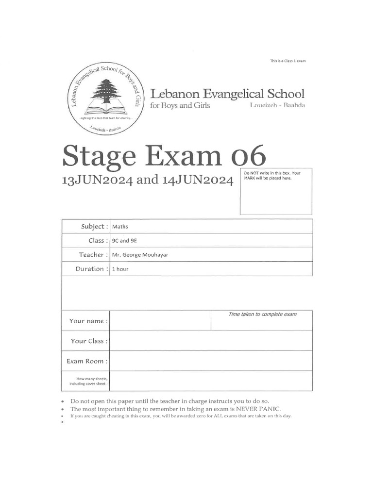 SE06 20232024 WorkedSolutions Maths 9CE | PDF