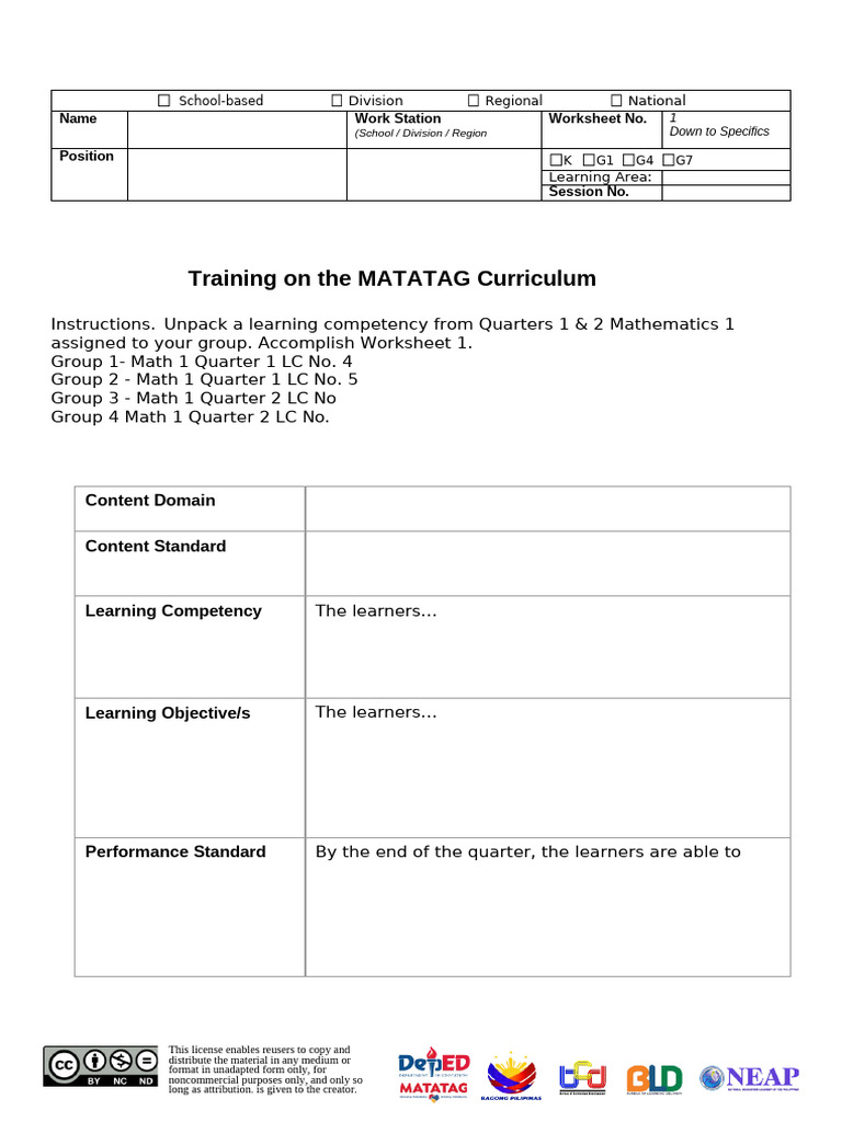 Final Worksheet 2 Mathematics g1 | PDF