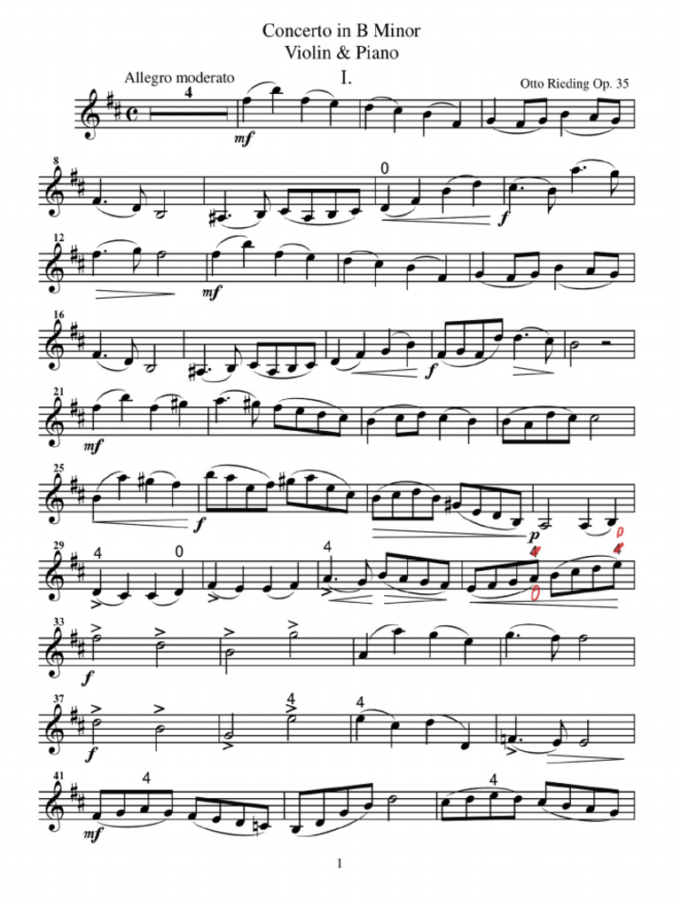 IMSLP18252-RIEDING VN CONCERTO B Minor OP. 35 VN Part 391 | PDF