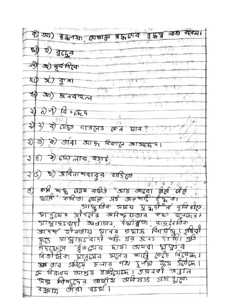 Bengali Assignment | PDF