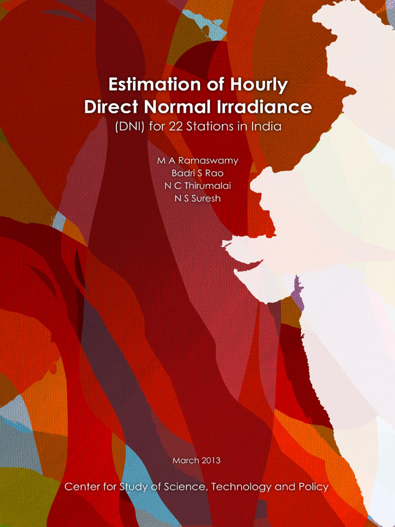 CSTEP Estimation of Hourly Direct Normal Irradiance Report 2013 | PDF ...
