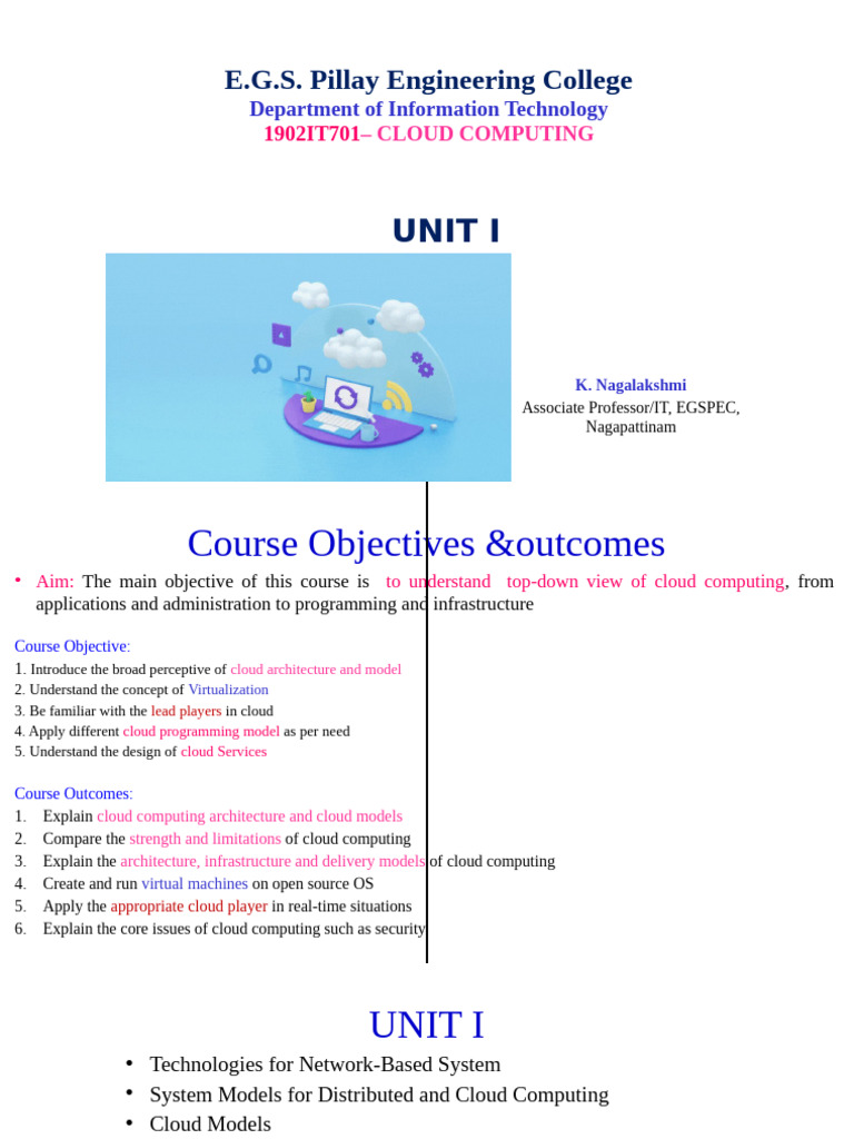 Unit 1 Cloud | PDF | Cloud Computing | Service Oriented Architecture