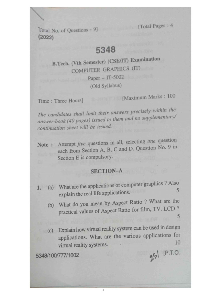 Computer Graphics | PDF