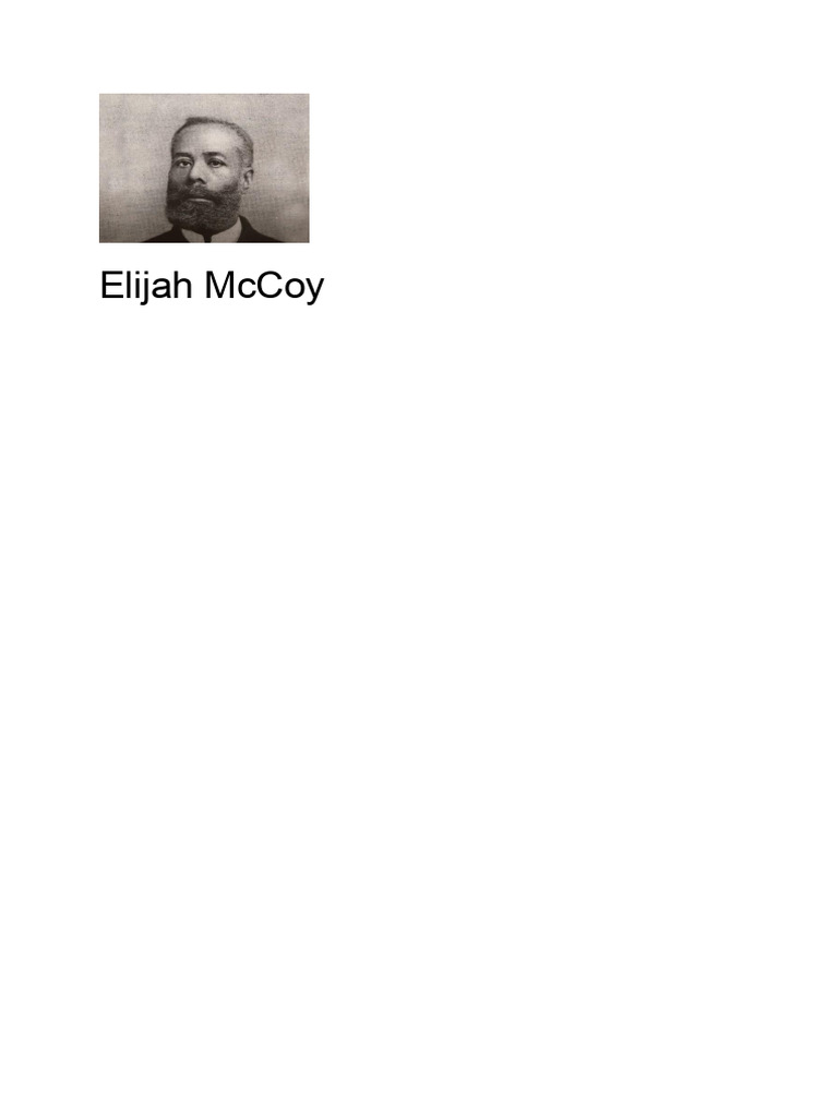 Ellijah Mccoy | PDF