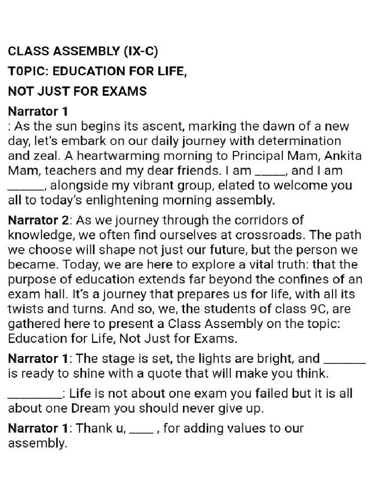 CLASS ASSEMBLY 9C (1) | PDF