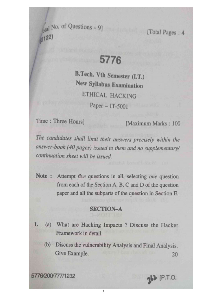 Ethical Hacing | PDF