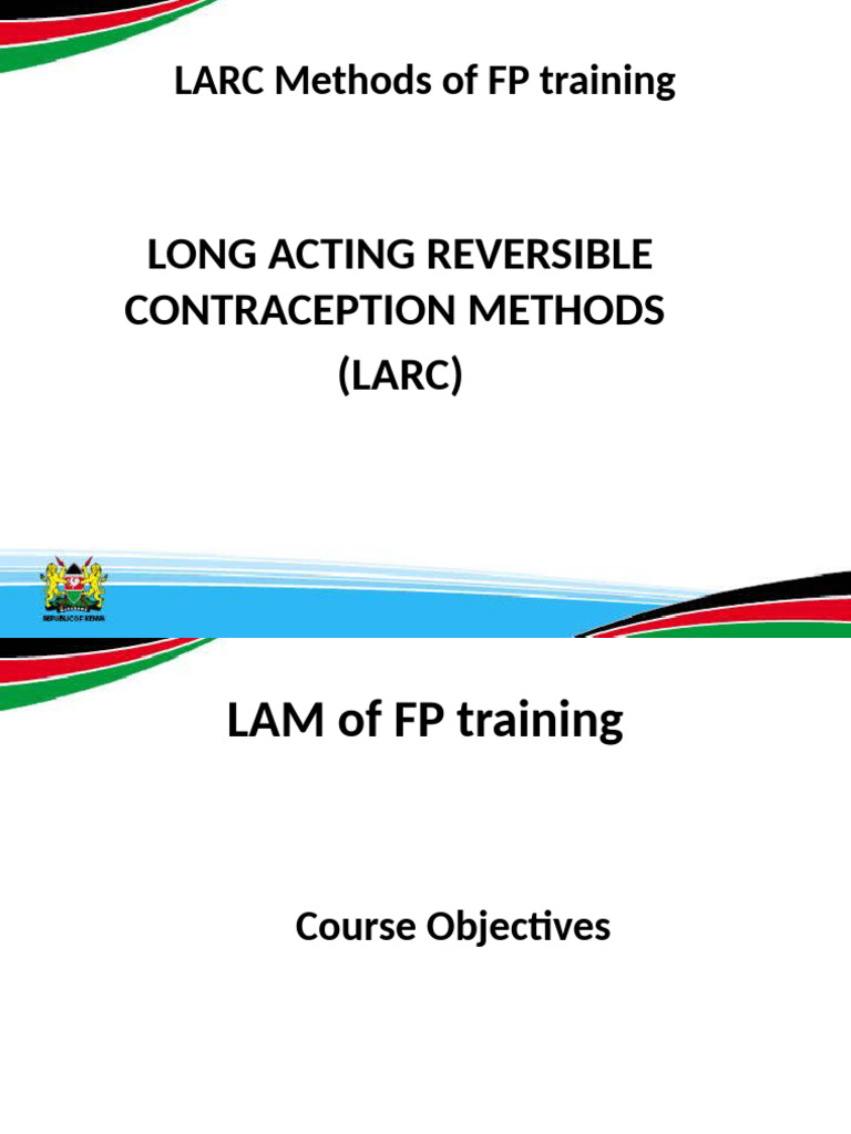 Latest LARC Slides Revised | PDF | Family Planning | Total Fertility Rate