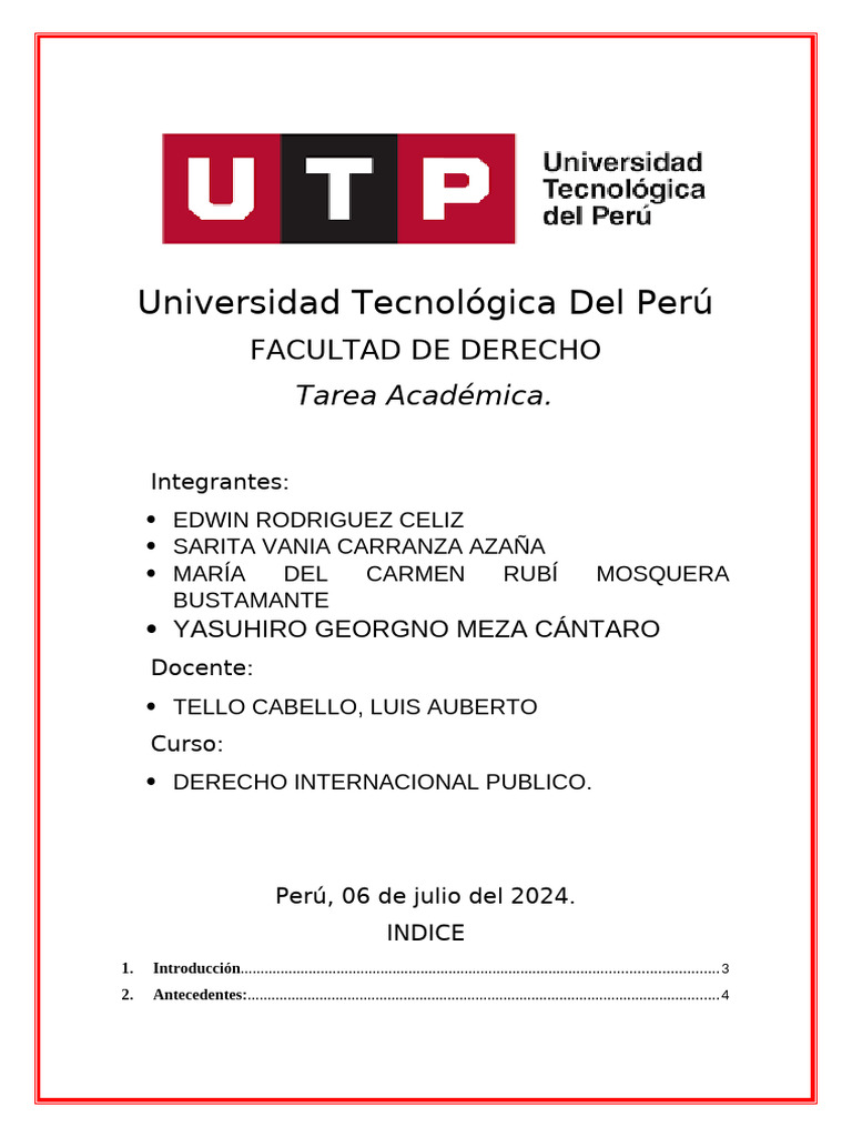 TAREA ACADEMICA DIP | PDF | Convenio europeo de derechos humanos | Derechos