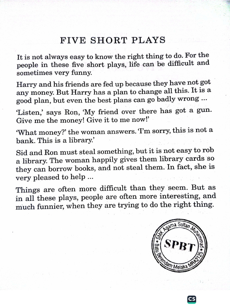 Five Short Play | PDF