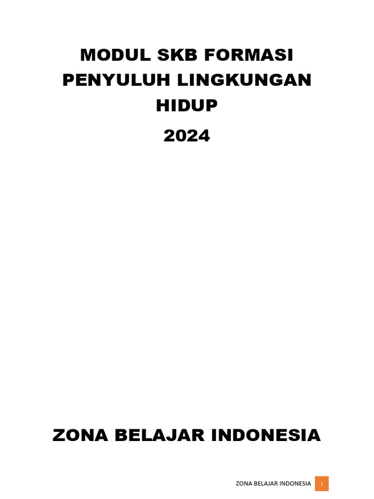 Latihan Soal Skb Penyuluh Lingkungan Hidup | PDF