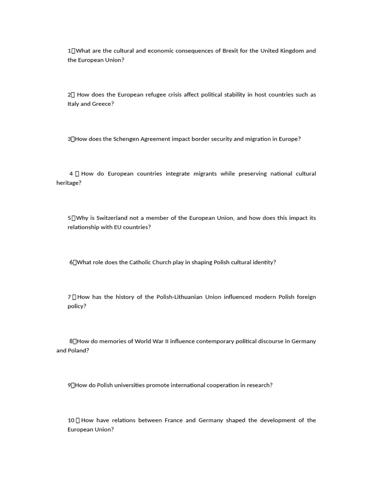 10 Questions | PDF