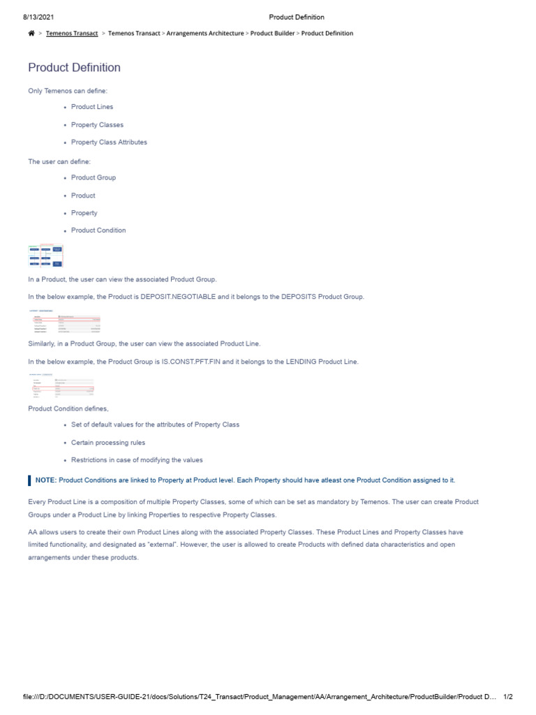 5 Product Definition | PDF