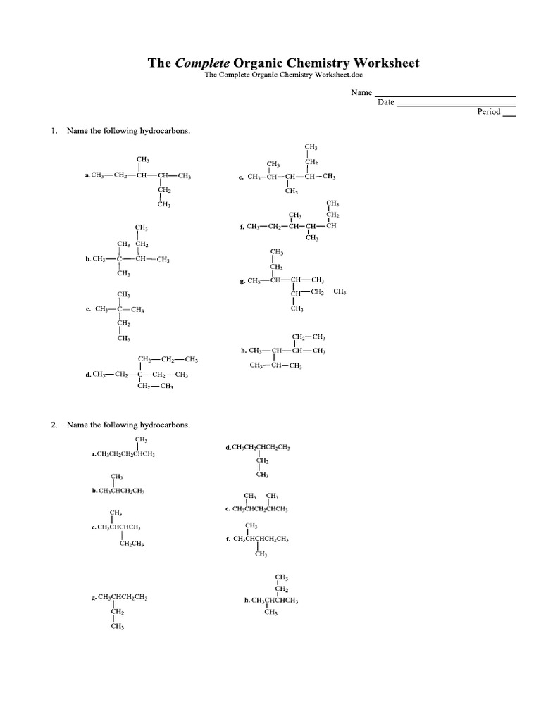 Iupac Practice 4 | PDF
