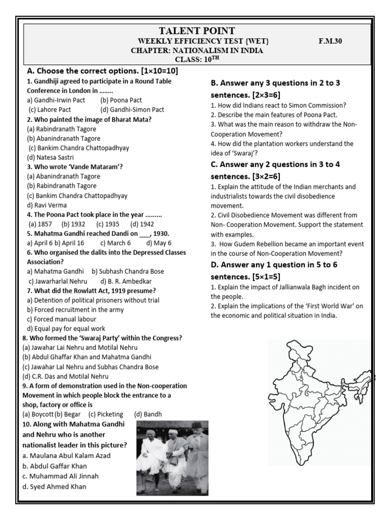 Nationalism in India Wet FM 30 | PDF | Indian Nationalism | Indian Independence Movement