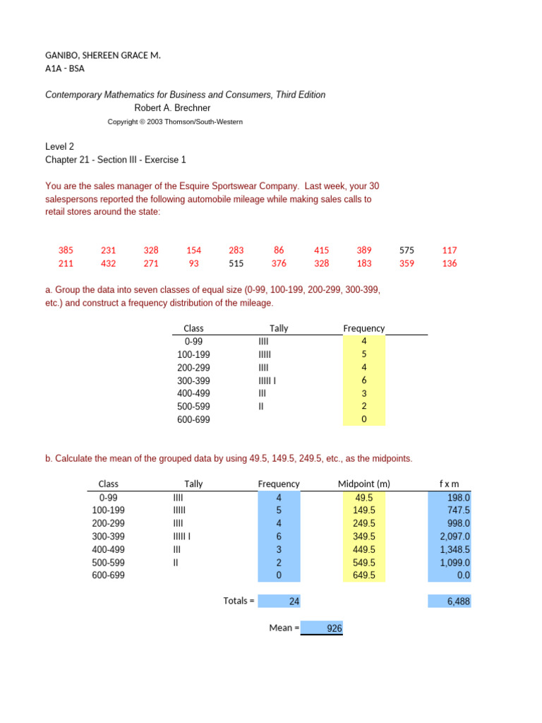 Exercise 2 Excel Pdf
