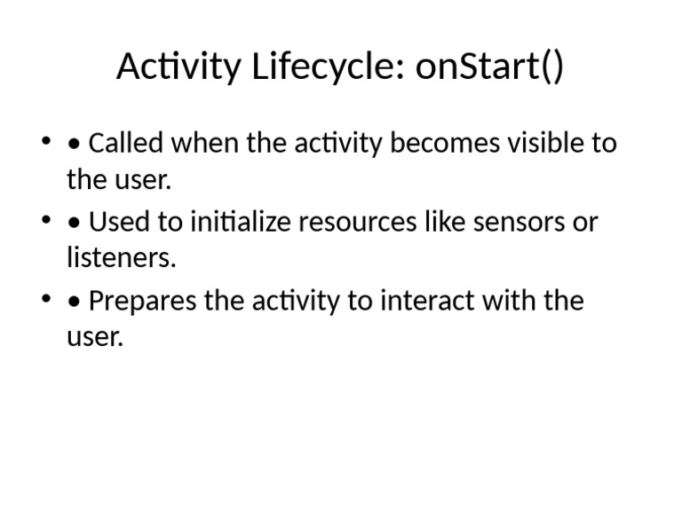 Android Activity Lifecycle Guide | PDF