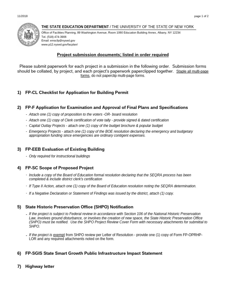 Project Review Exemption Checklist | PDF