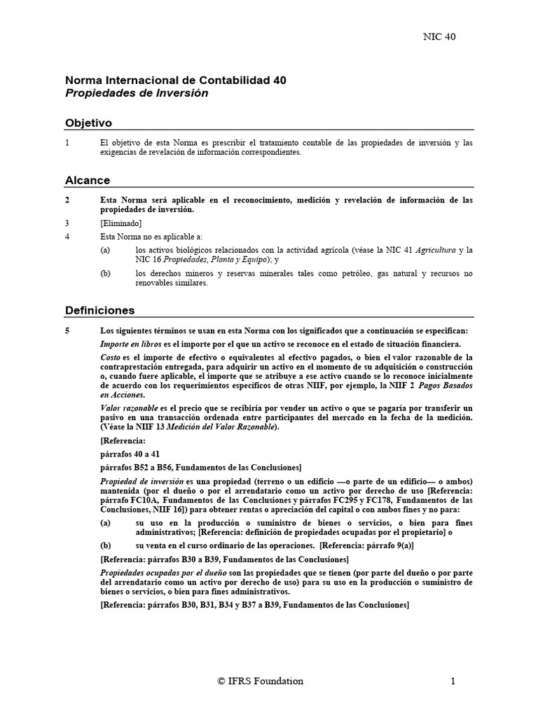 Nic 40 BV2024 Irach | PDF | normas internacionales de INFORMACION ...
