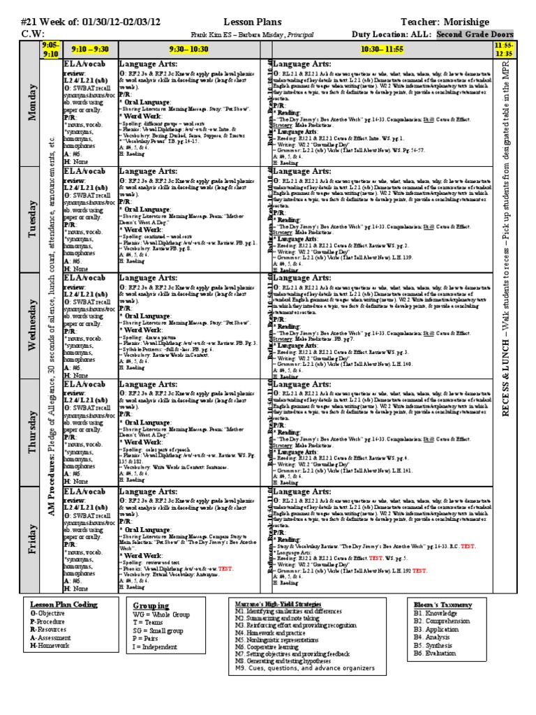 The Day Jimmy's Boa Ate The Wash Lesson Plans | PDF | Phonics | Reading ...