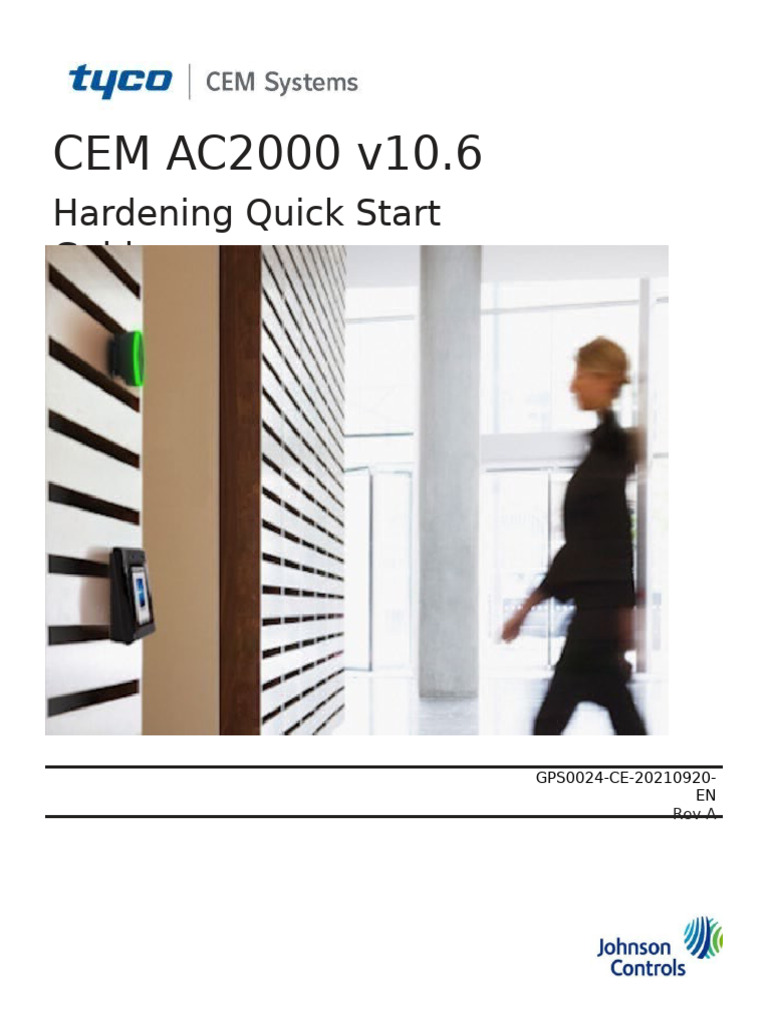CEM AC2000 v106 Hardening Quick Start Guide | PDF | Security | Computer ...