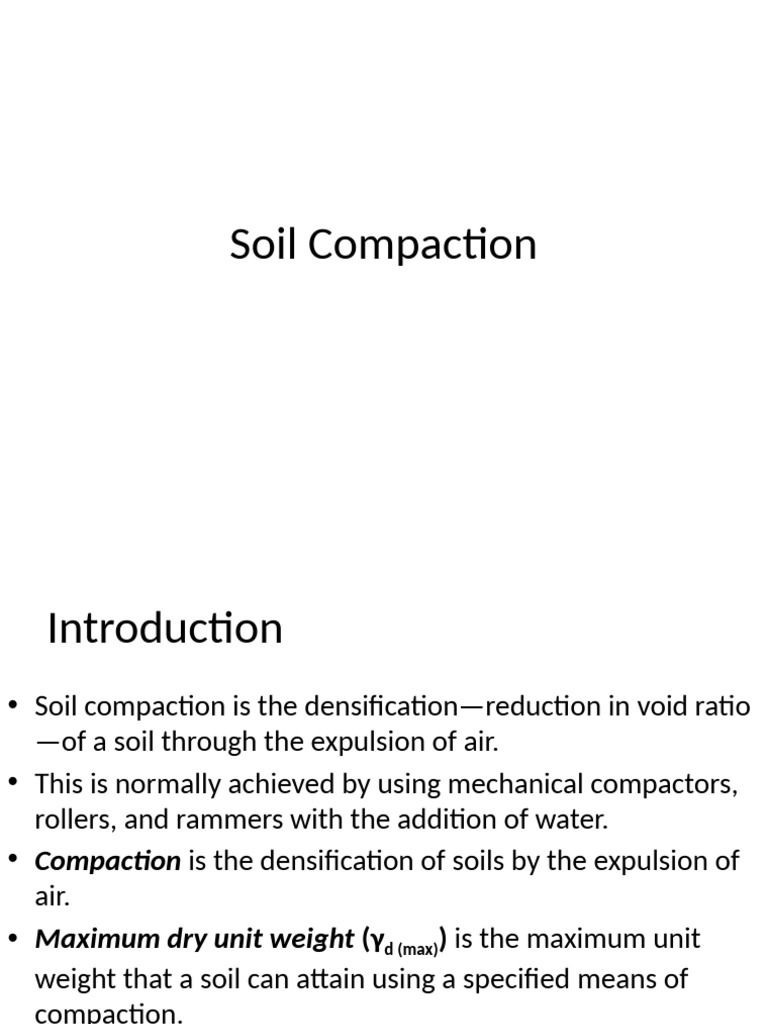 ABE213D - Soil Compaction - 2024 | PDF | Soil | Civil Engineering