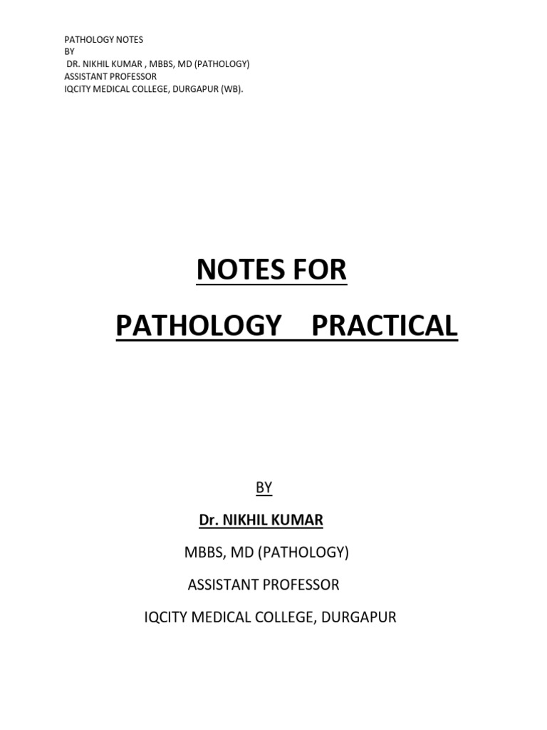 Pathology INSTRUMENTS - MBBS 2nd MB | PDF | Bone Marrow | Anemia