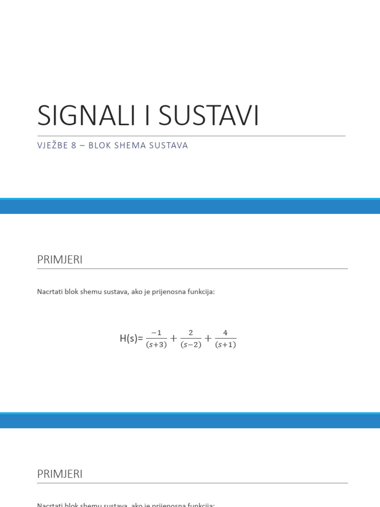 VJ 8 Blok Shema Sustava | PDF
