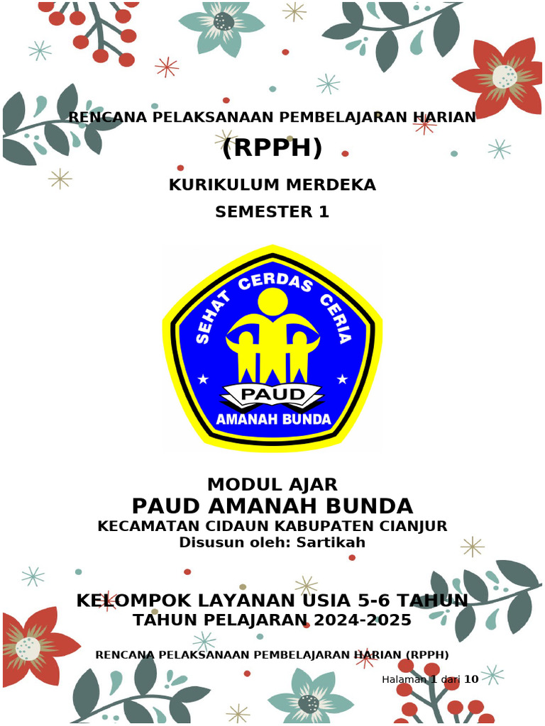RPPH sem 1 mgg 13 kel B 2023-2024 | PDF