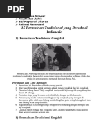 5 Permainan Tradisional dan Gambarnya | PDF