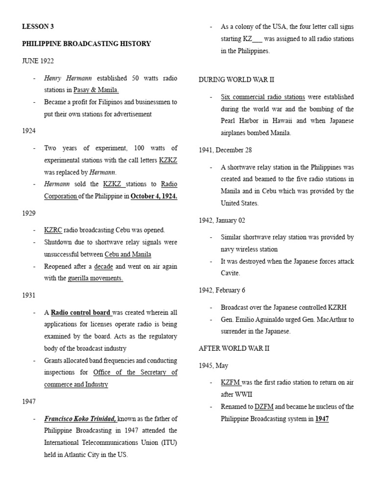 BROADCAST LESSON 3 Compilation | PDF | Transmitter | Radio
