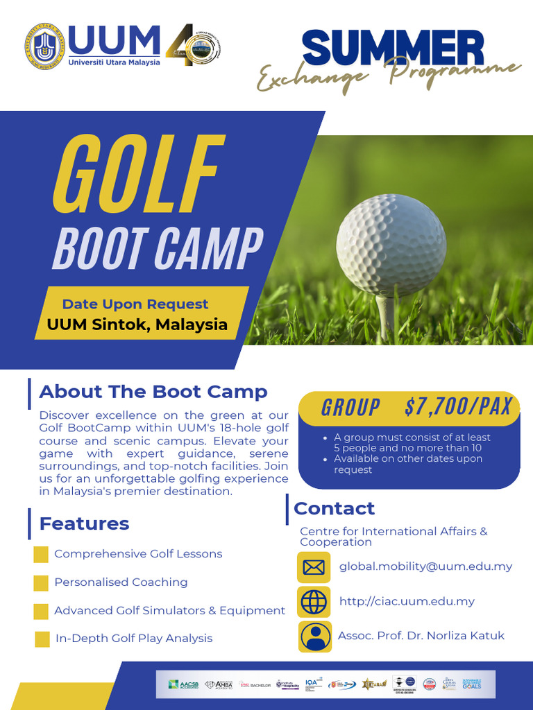 Golf Skills Bootcamp - Uum Summer Programme | PDF