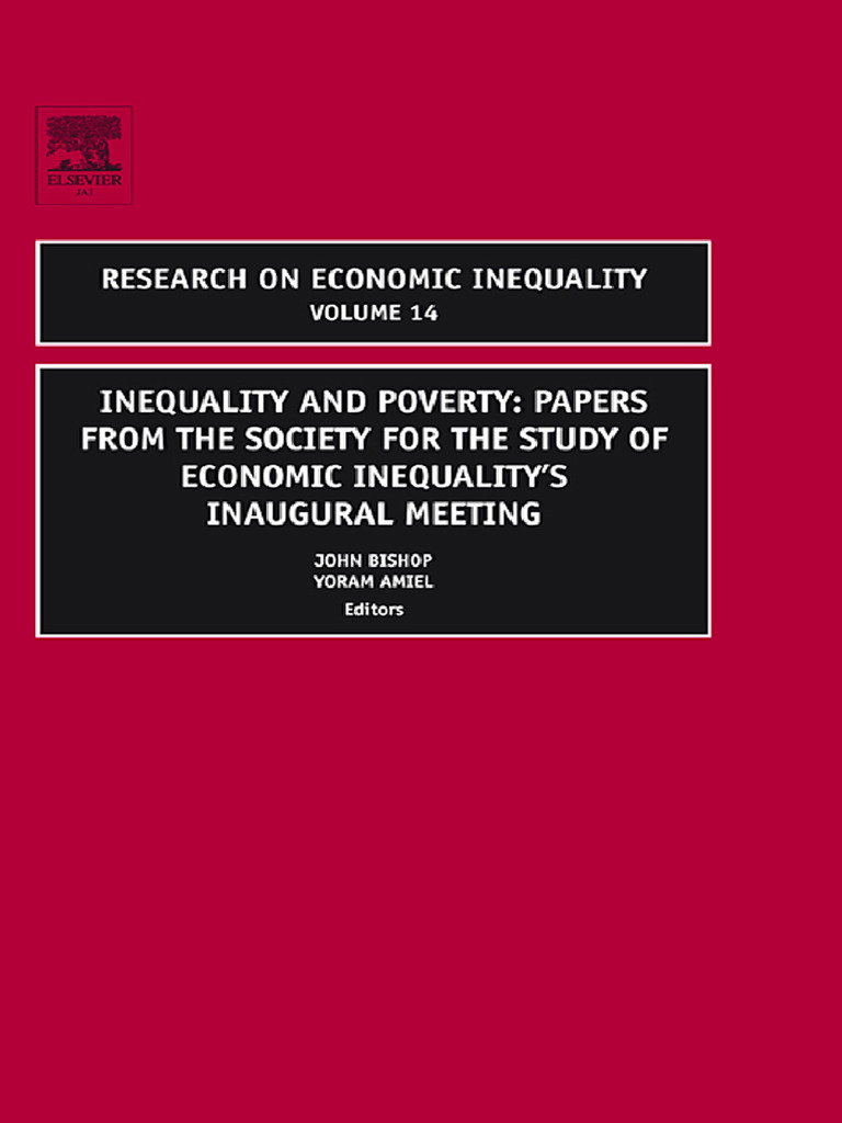 John a. Bishop - Inequality and Poverty, Volume 14_ Papers From the ...