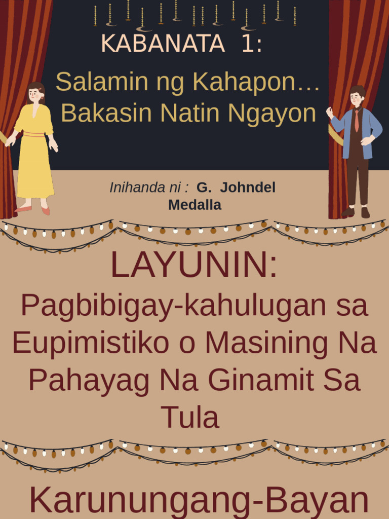 Filipino Aralin 1 | PDF