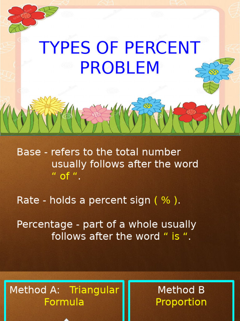 Discussion #5 3rd Qtr. Types of Percent Problem | PDF