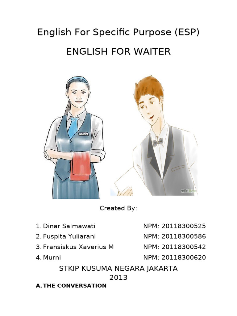 Essential Guide to Being a Waiter | PDF | Restaurants | Waiting Staff