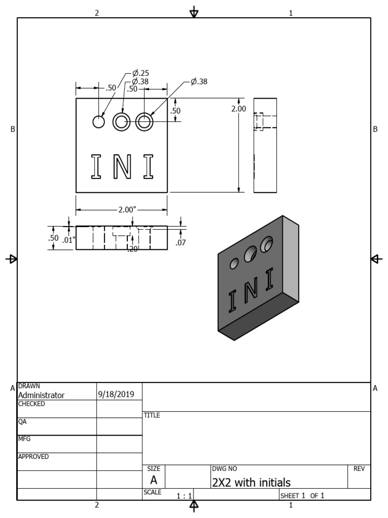 2X2 With Initials | PDF