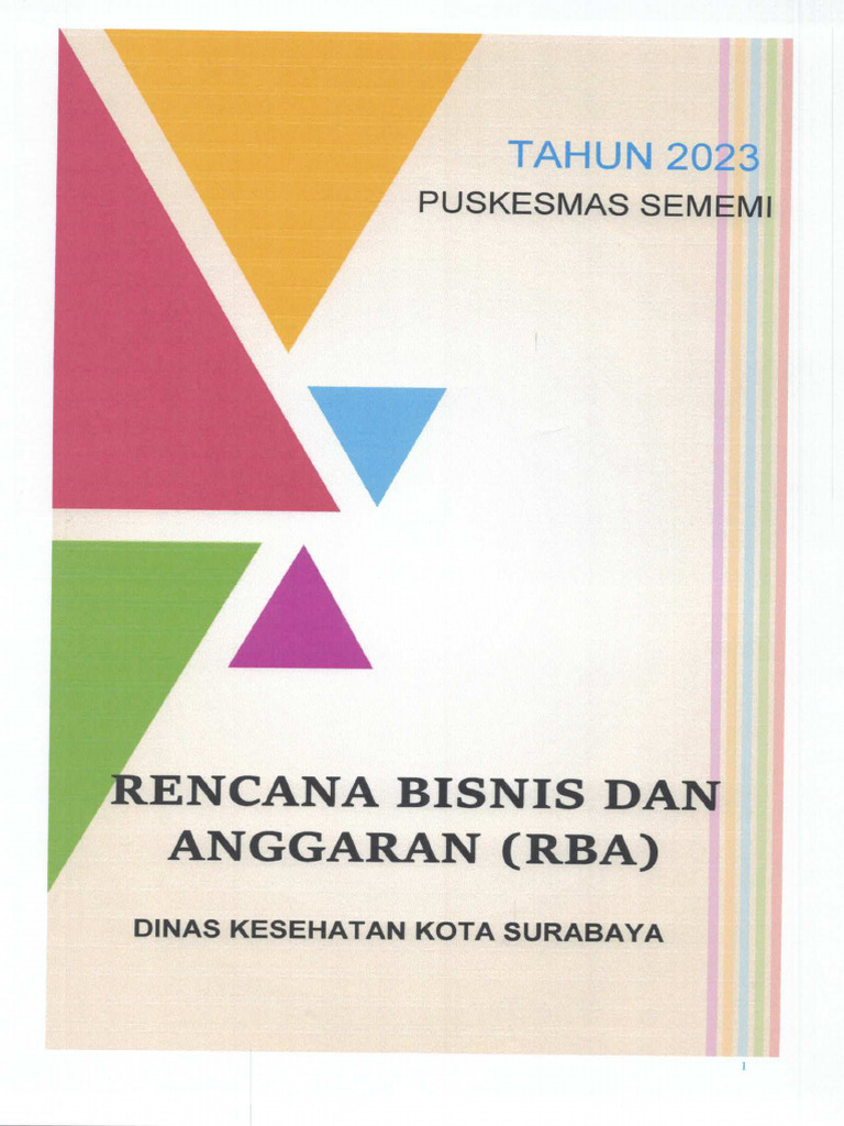 4.4.1.b.1 RBA RUK Puskesmas Sememi 2023 | PDF