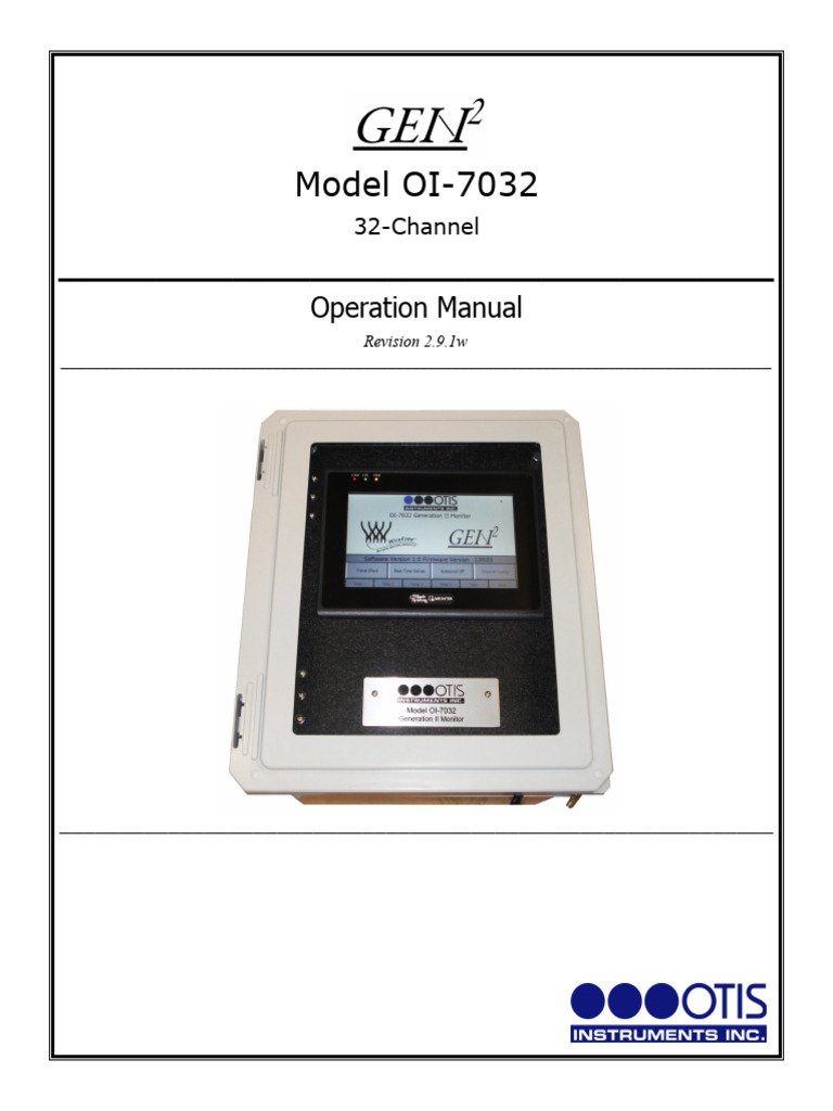 OI 7032 Operation Manual 1 | PDF | Touchscreen | Menu (Computing)