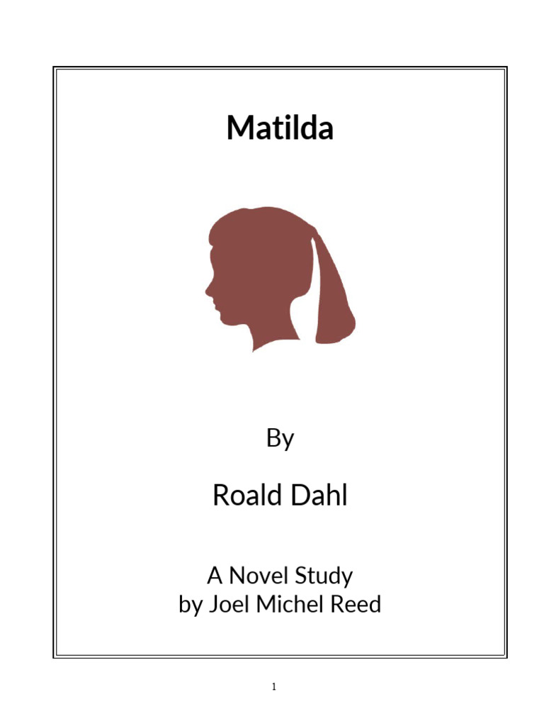 Matilda Novel Study Preview | PDF