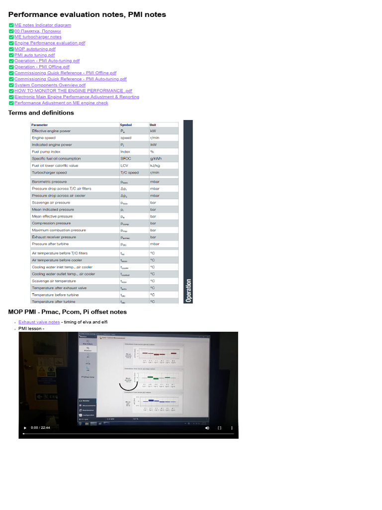 Performance Evaluation Notes, PMI Notes | PDF | Density | Mechanical ...