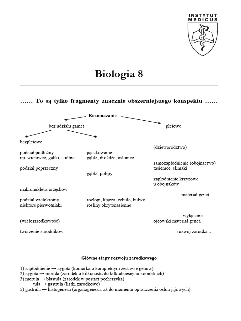Medicus Biologia 8 Fragment | PDF