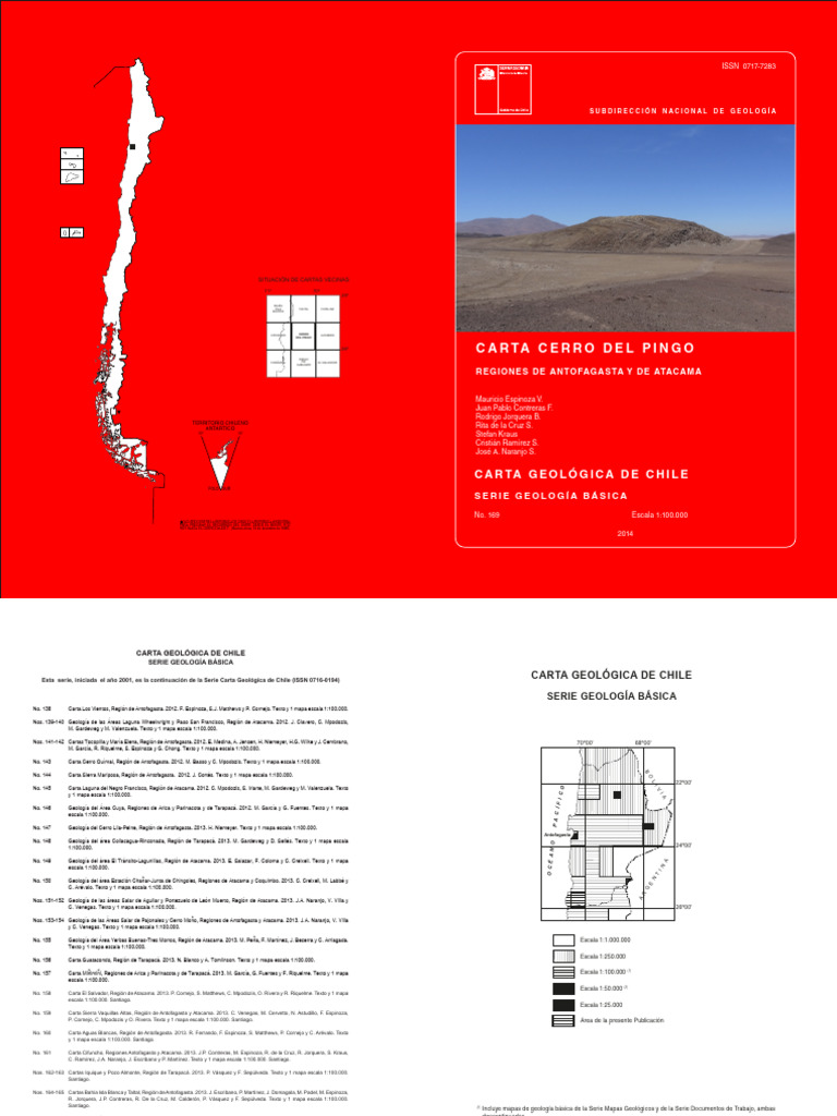 Carta Cerro Del Pingo (Texto) | PDF | Roca (geología) | Geología