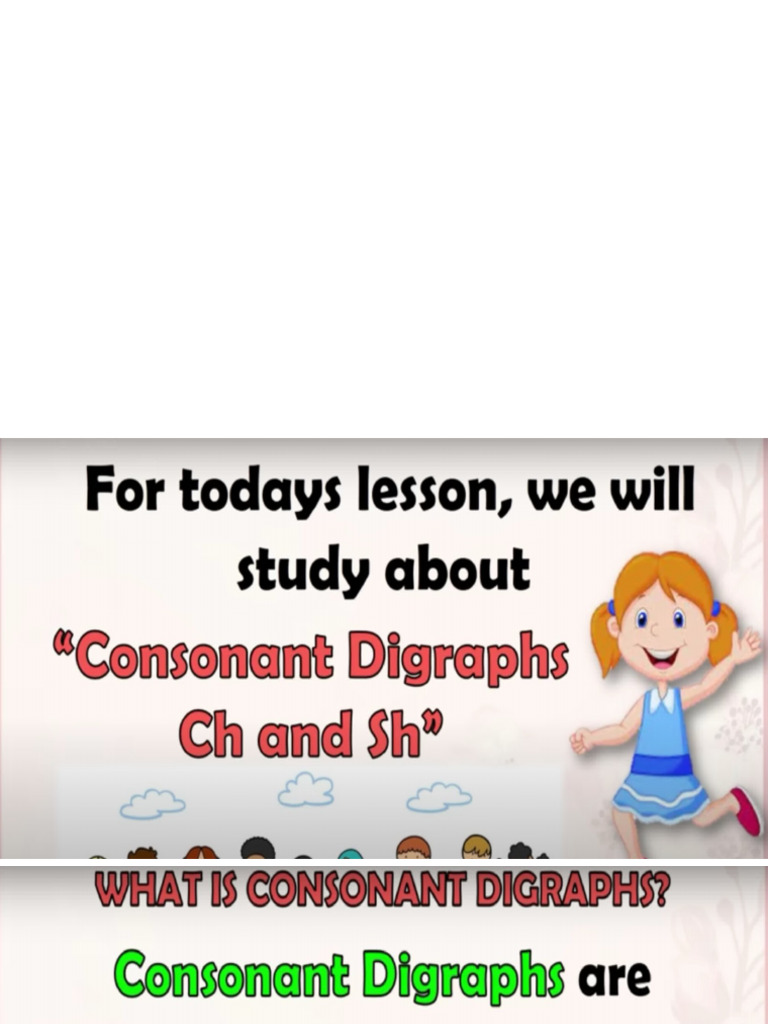 Consonant Digraphs | PDF